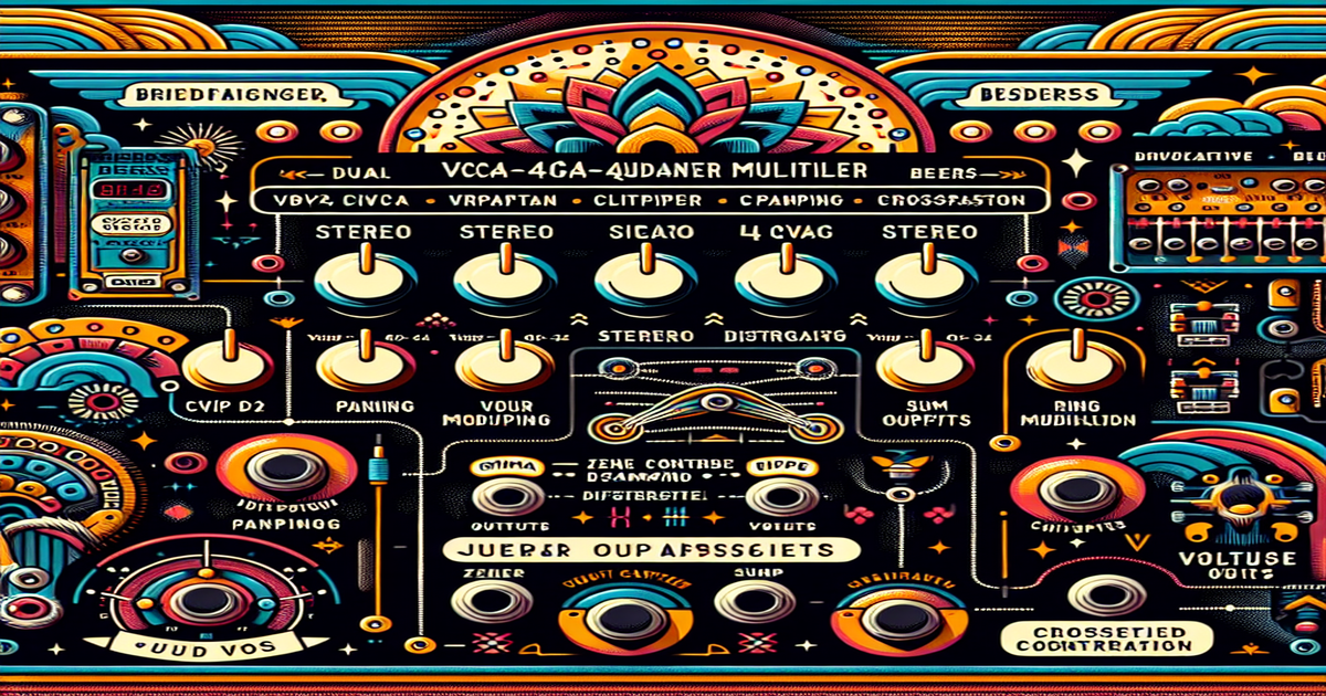 Exploring Creative Voltage Control with the 'beers-vca-4qmx2' Eurorack ...