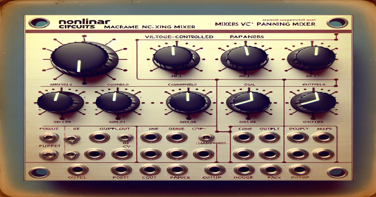Exploring the Sonic Weave: Nonlinear Circuits' Macrame VC Panning Mixer