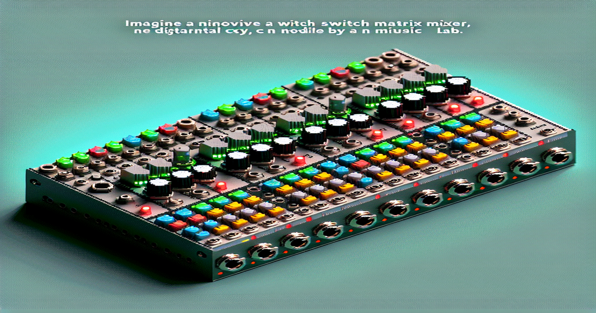 Unleash Creative Madness with Herzlich Labs' 4x4 Switch Matrix Mixer ...